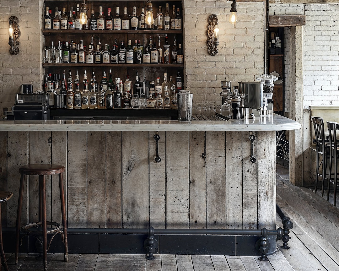 Industrial Foot Rail | Black Home Bar Foot Rail | Kitchen Island Foot ...