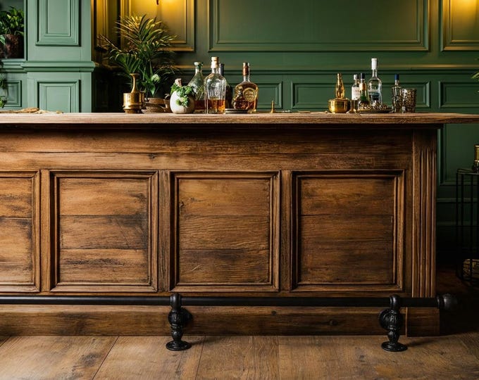 Industrial Foot Rail Copper Heavy Duty Home Bar Foot Rail Kitchen ...