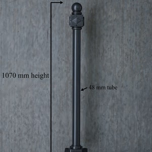 Black Wrought Iron Balustrades Handrail Horizontal Balusters Stair ...