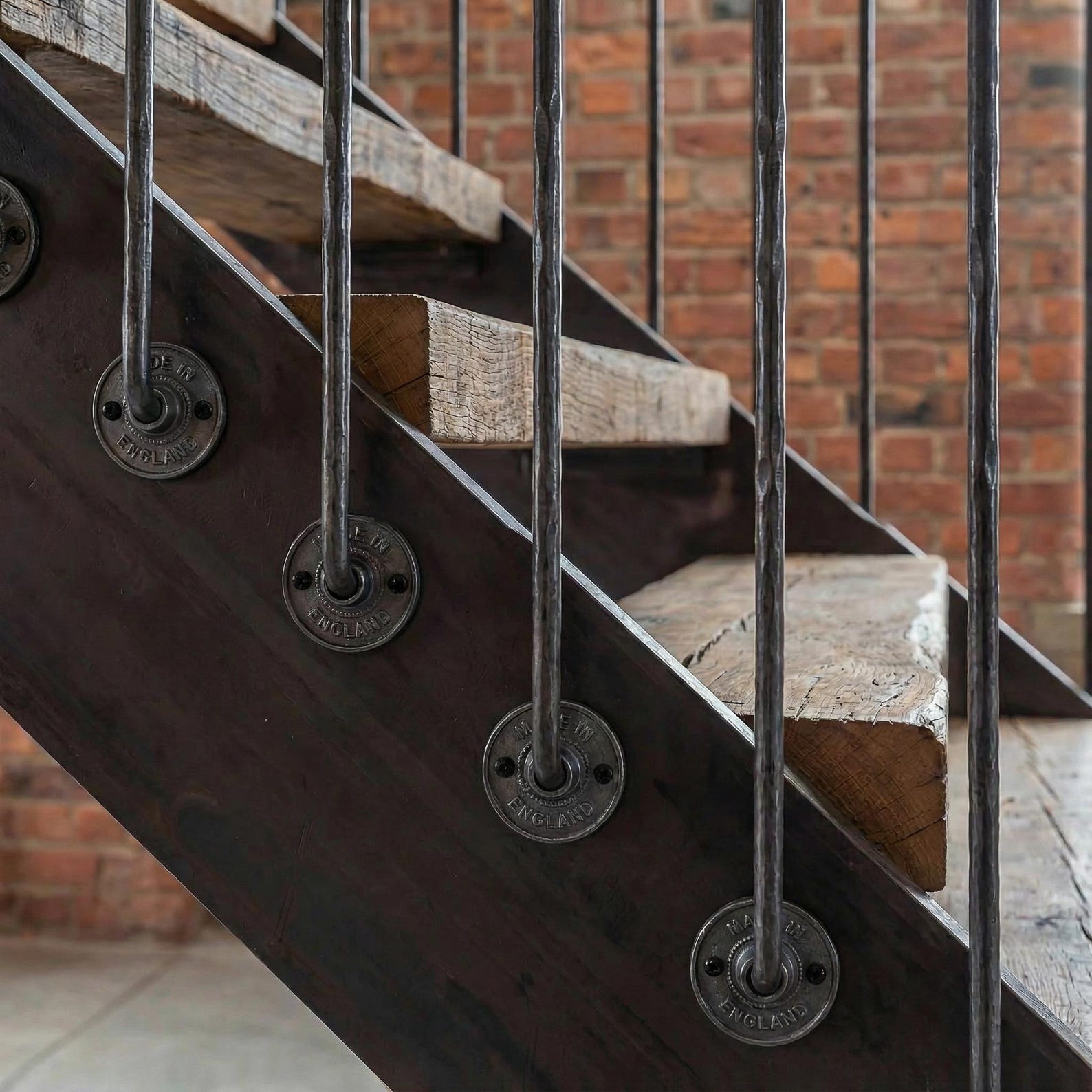 Industrial Hammered Steel Stair Spindles | "made in England" Cast ...