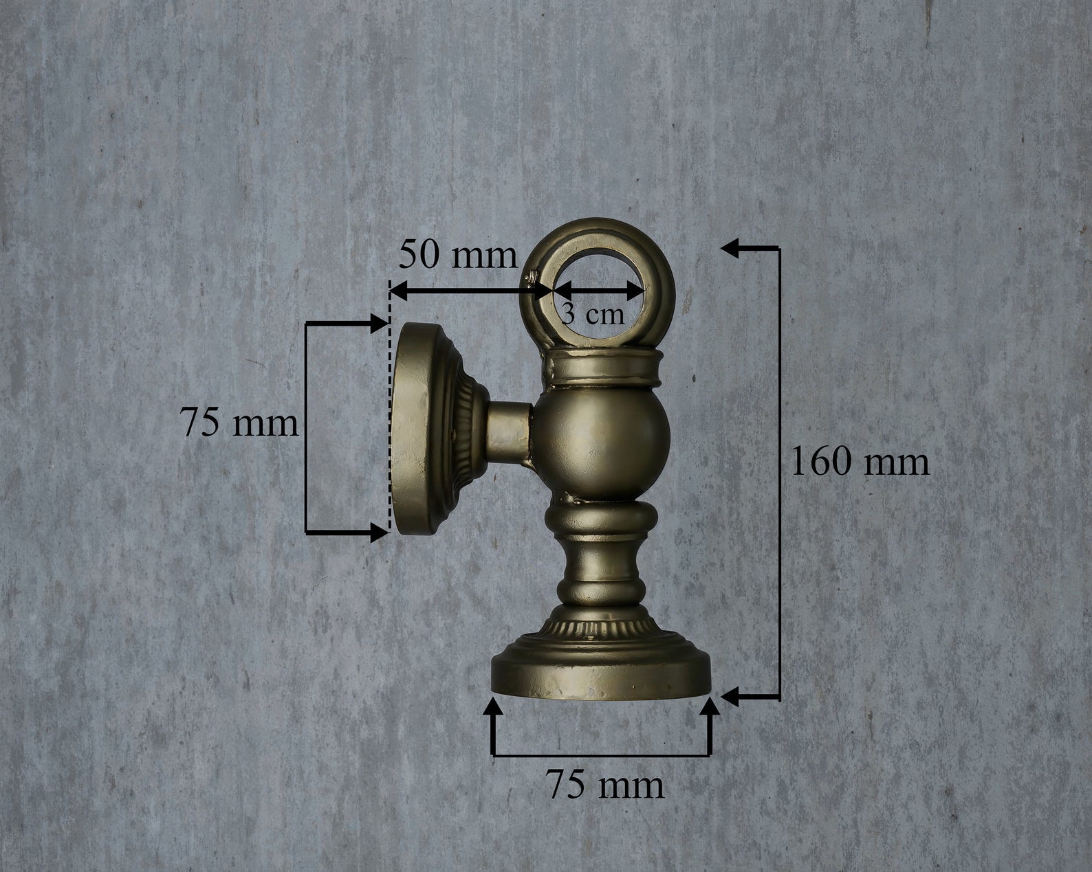 Industrial Foot Rail Aged Brass Home Bar Foot Rail Kitchen Island Foot ...
