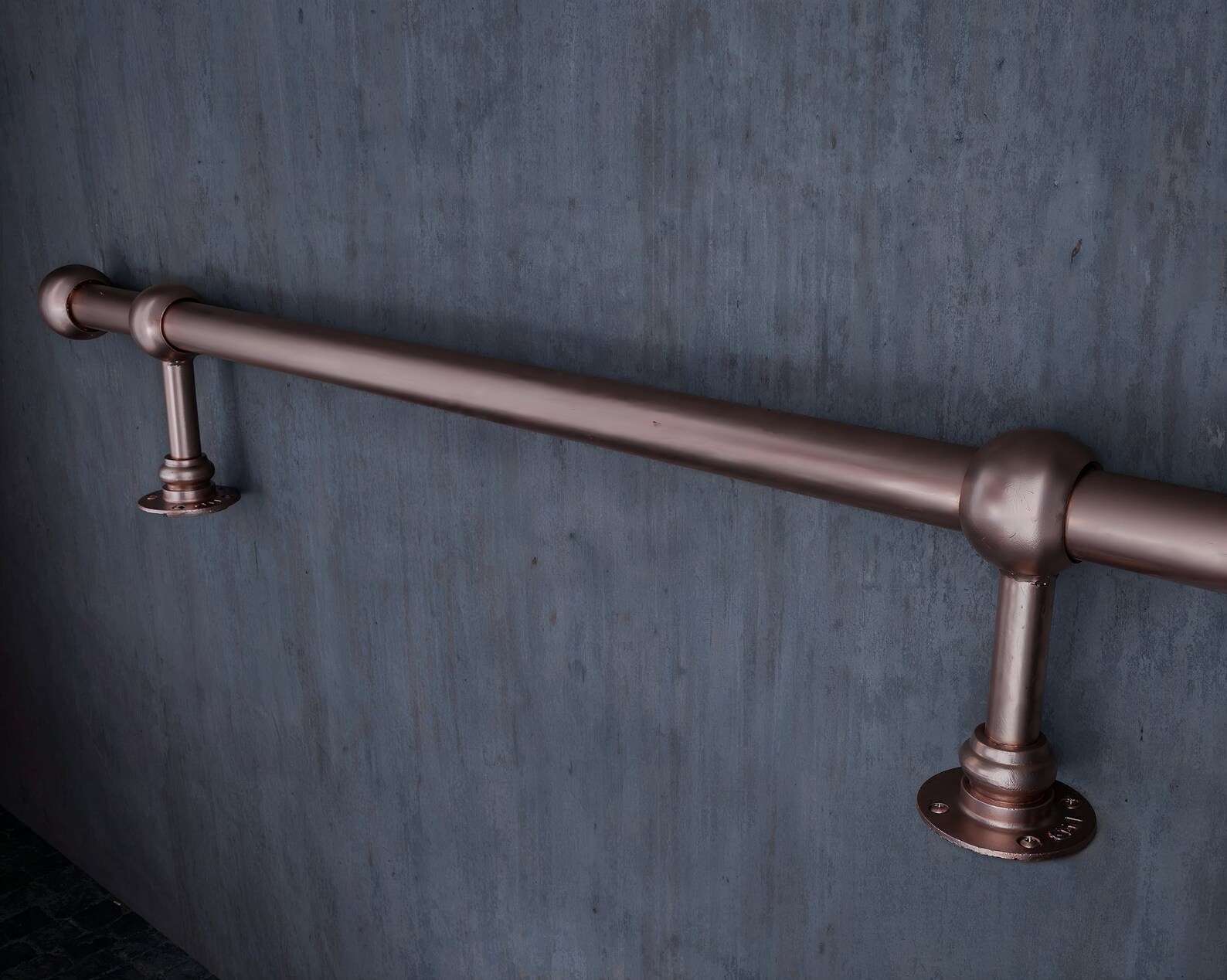 Industrial Foot Rail Copper Heavy Duty Home Bar Foot Rail Kitchen ...