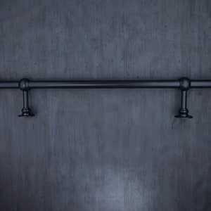 Industrial Foot Rail Black Heavy Duty Home Bar Foot Rail Kitchen Island ...