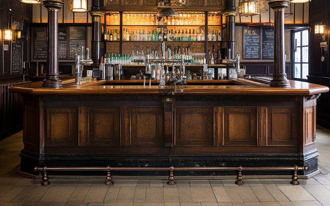 Industrial Foot Rail Bronze Home Bar Foot Rail Kitchen Island Foot Rest ...