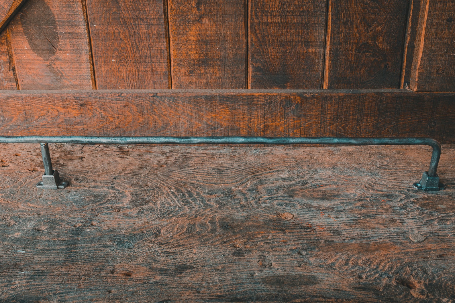 Foot rail Home bar Wrought iron foot rest Industrial vintage | Etsy