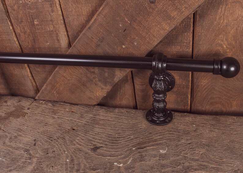 Industrial Style Bar Foot Rail Black Home Bar Foot Rail | Etsy