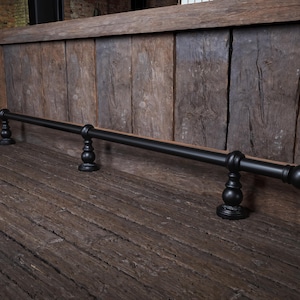 Industrial Style Bar Foot Rail Black Home Bar Foot Rail Kitchen Island ...