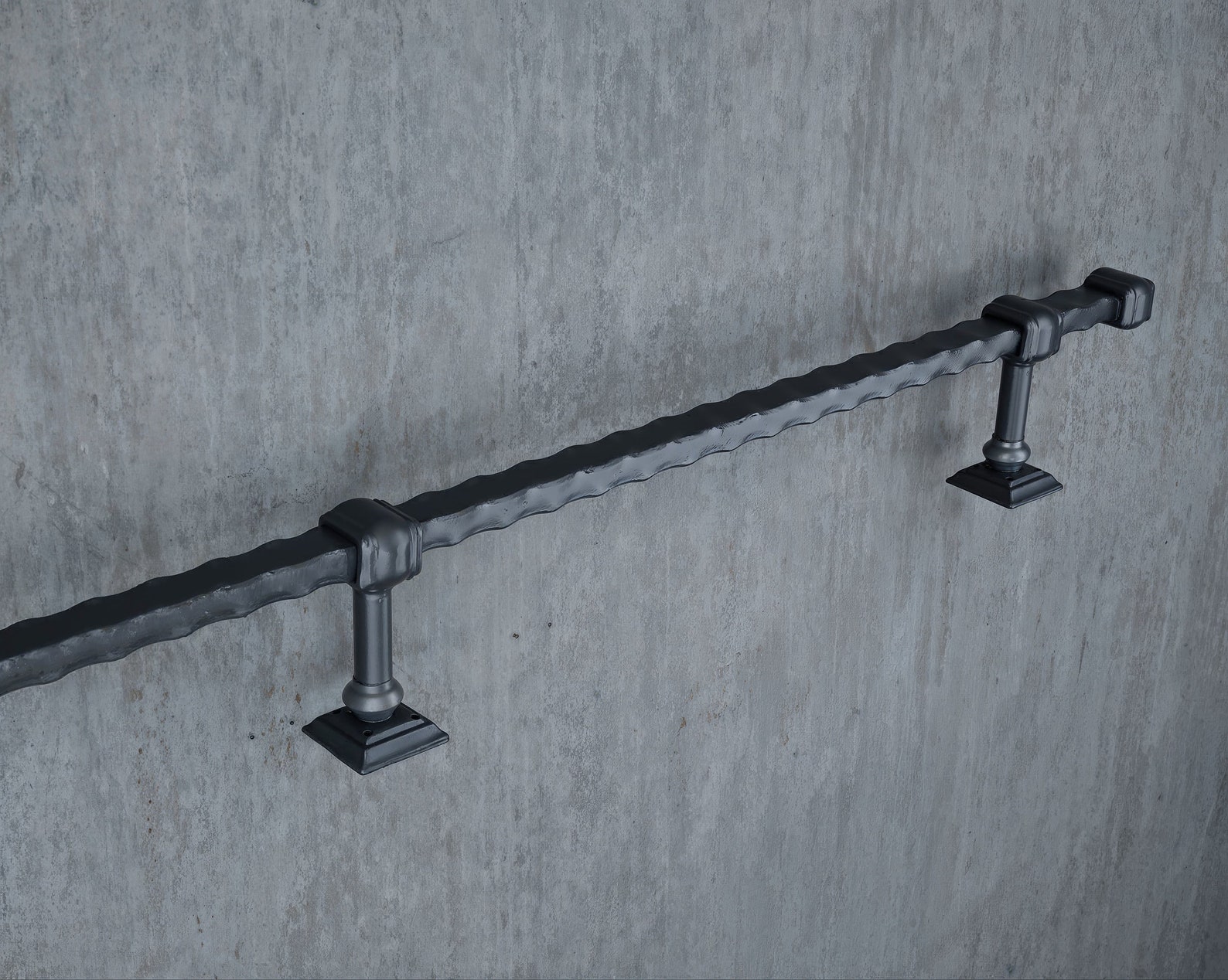 Industrial Foot Rail Wrought Iron Home Bar Foot Rail Kitchen Island ...