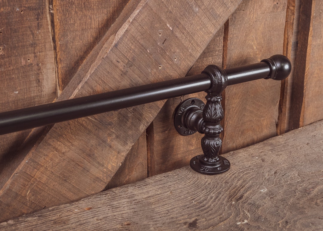 Industrial Style Bar Foot Rail Black Home Bar Foot Rail - Etsy