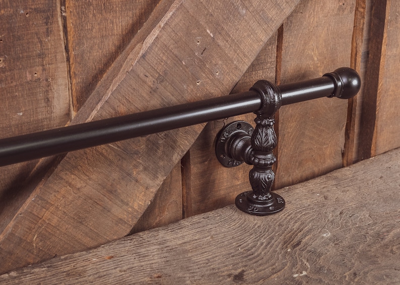 Industrial Style Bar Foot Rail Black Home Bar Foot Rail | Etsy
