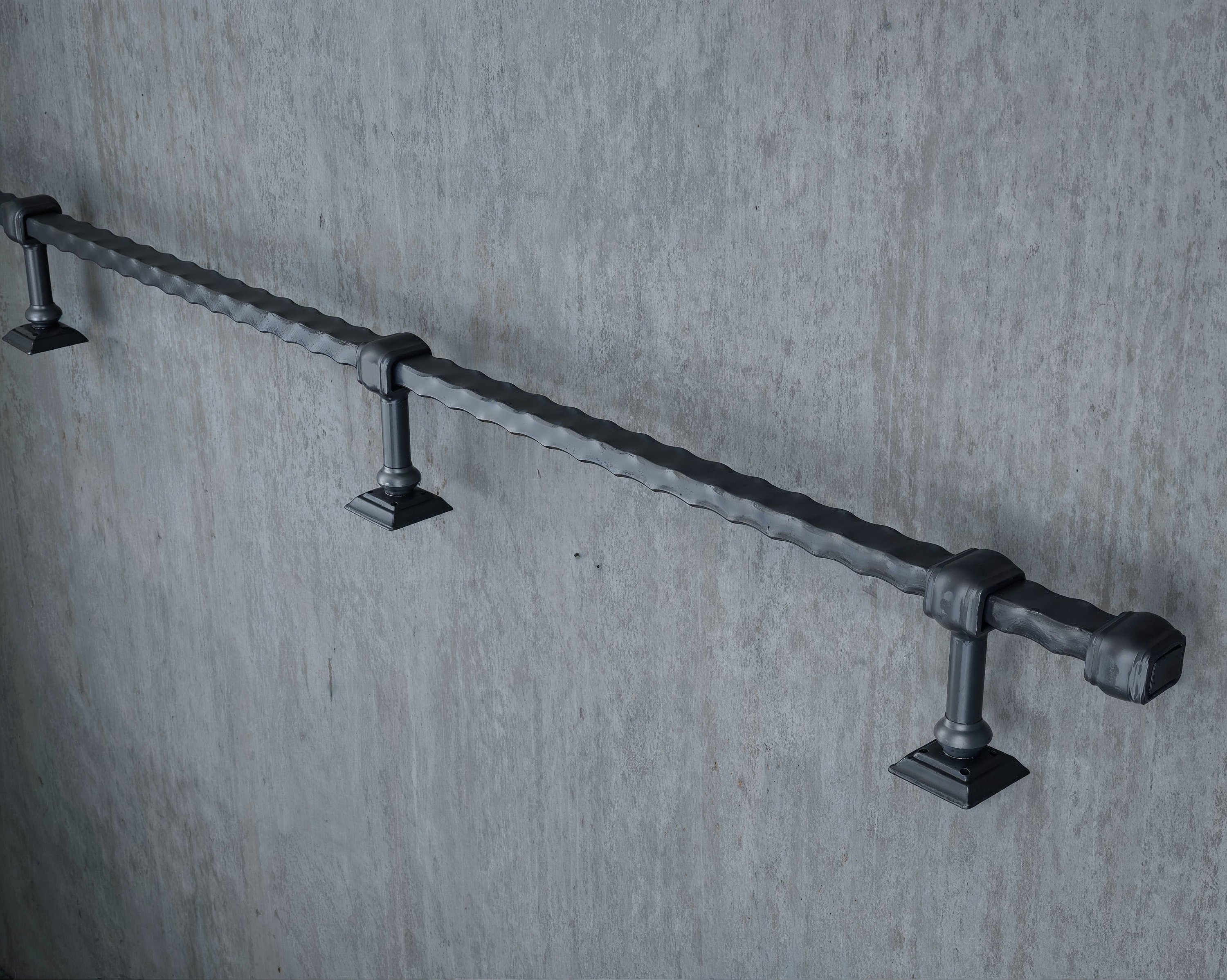 Industrial Foot Rail Wrought Iron Home Bar Foot Rail Kitchen Island ...