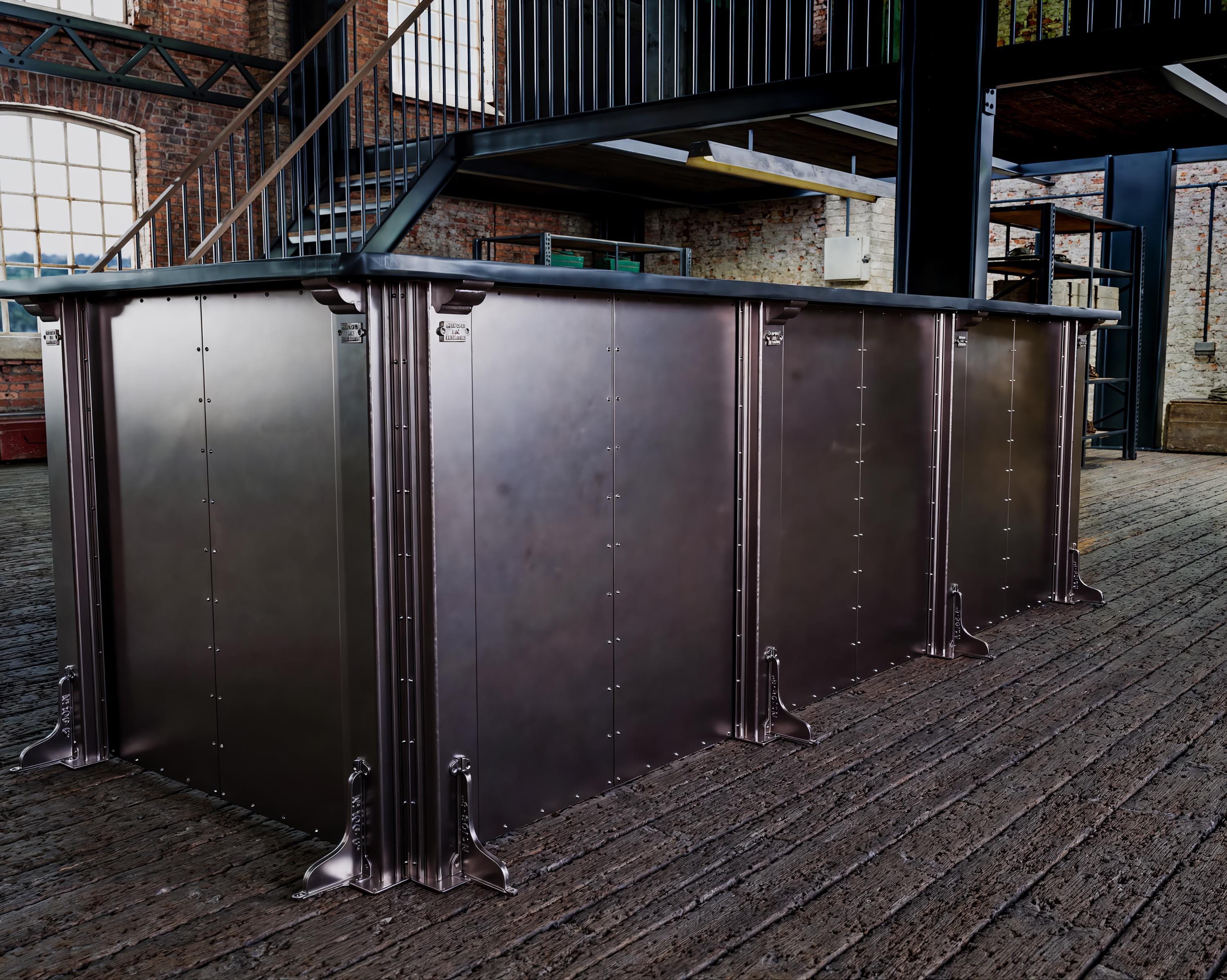Industrial Bar Front Panels, Raw Metal Bar Front, Metal Industrial Bar ...