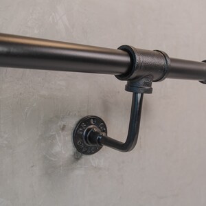 Black Metal Handrail Stair Handrails Wrought Iron Staircase Railings ...