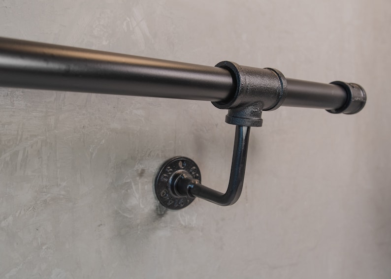 Black Metal Handrail Stair Handrails Wrought Iron Staircase - Etsy UK