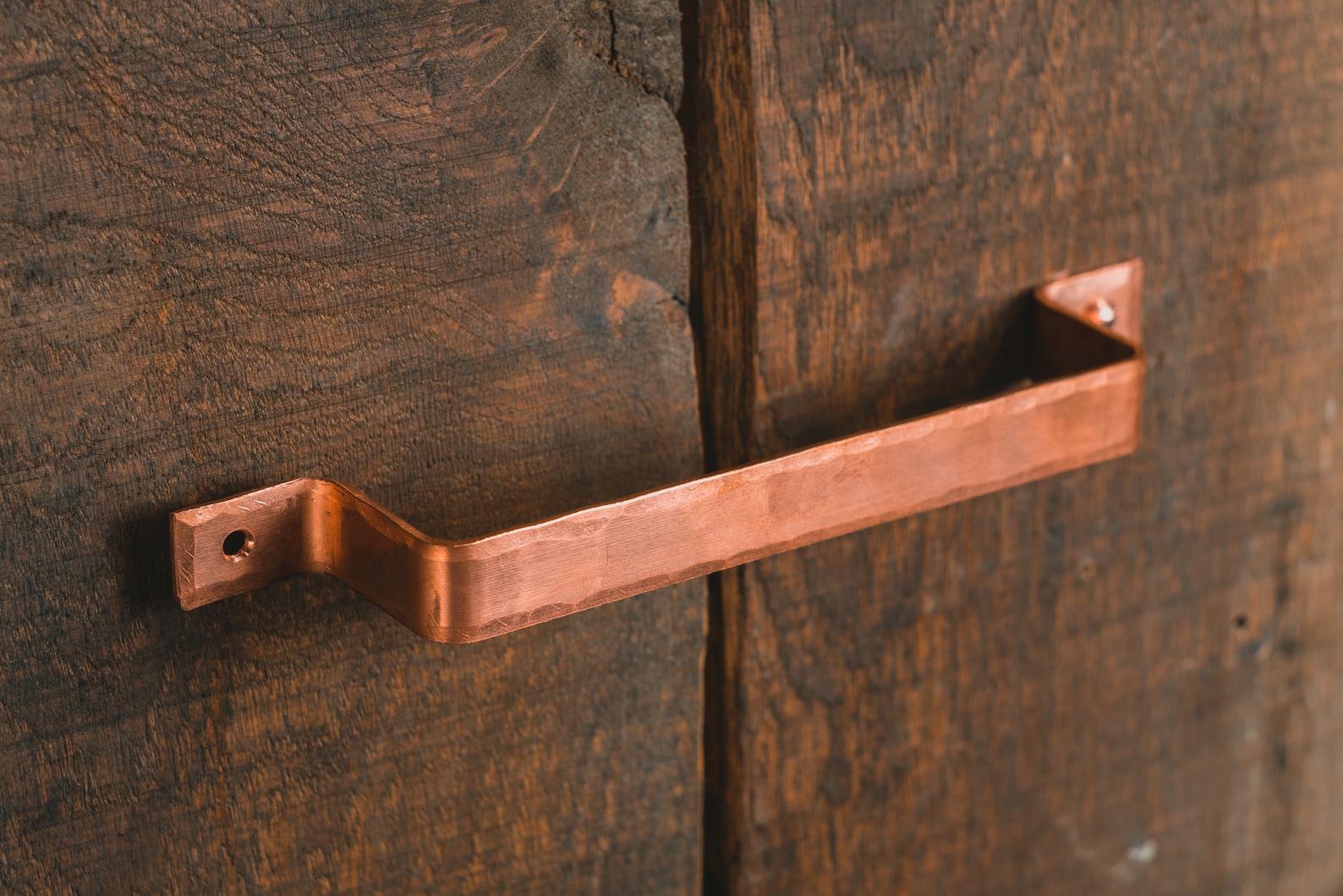 Copper Door Handle Drawer Pulls Cabinet Handles Barn Hardware ...