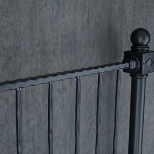 Black Wrought Iron Balustrades Handrail Horizontal Balusters Stair ...