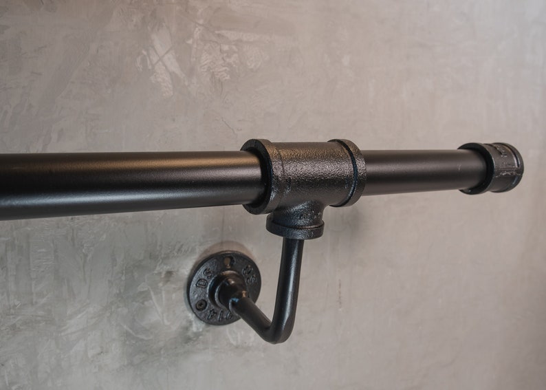 Black Metal Handrail Stair Handrails Wrought Iron Staircase - Etsy UK