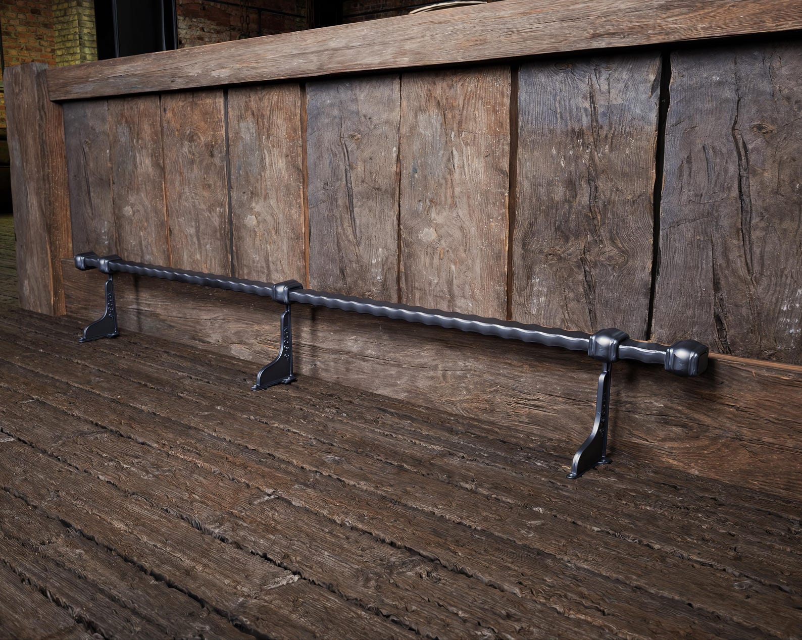 Industrial Foot Rail Wrought Iron Home Bar Foot Rail Kitchen Island ...