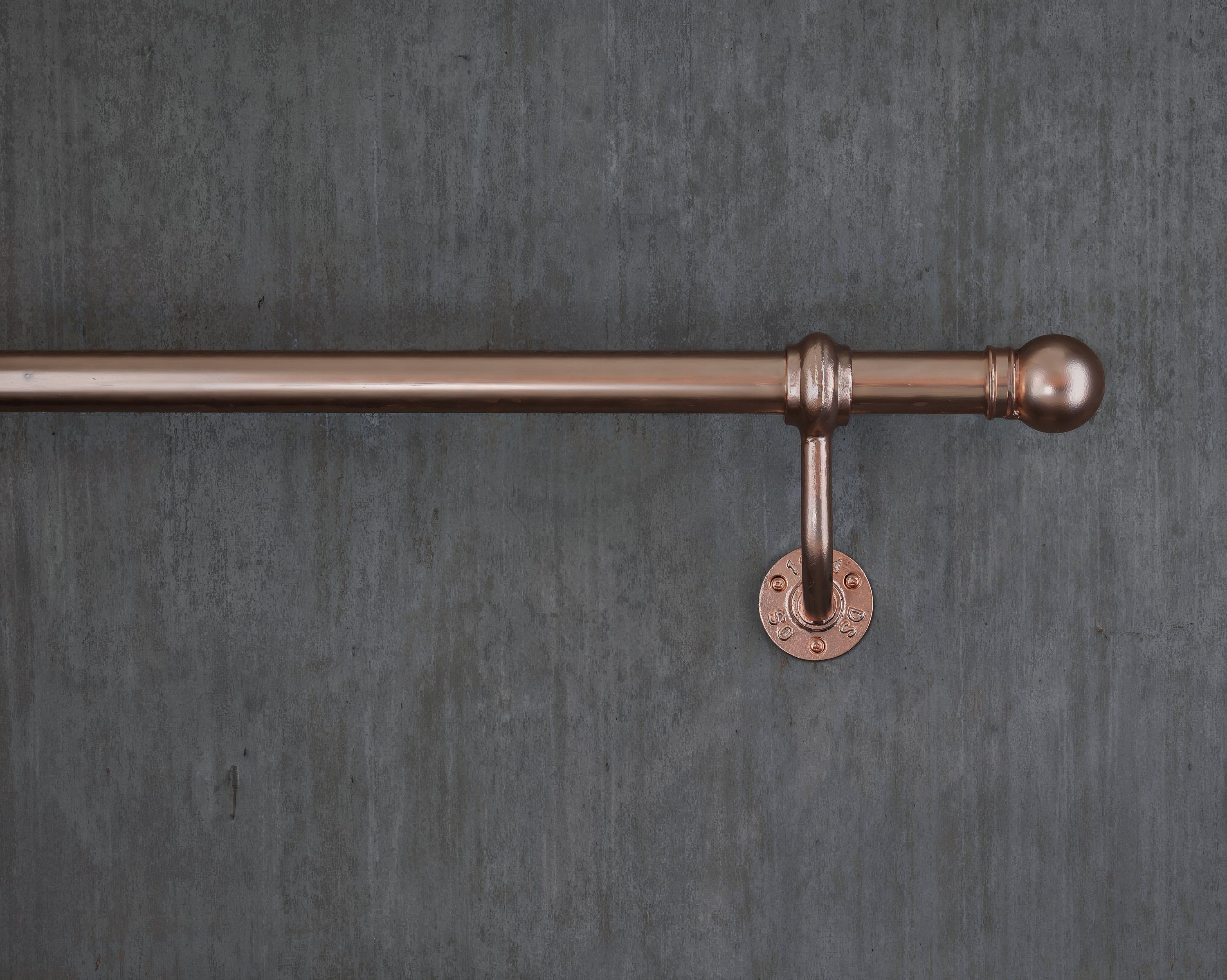 Industrial Copper Stair Handrail Wrought Iron Staircase Railings Steel ...
