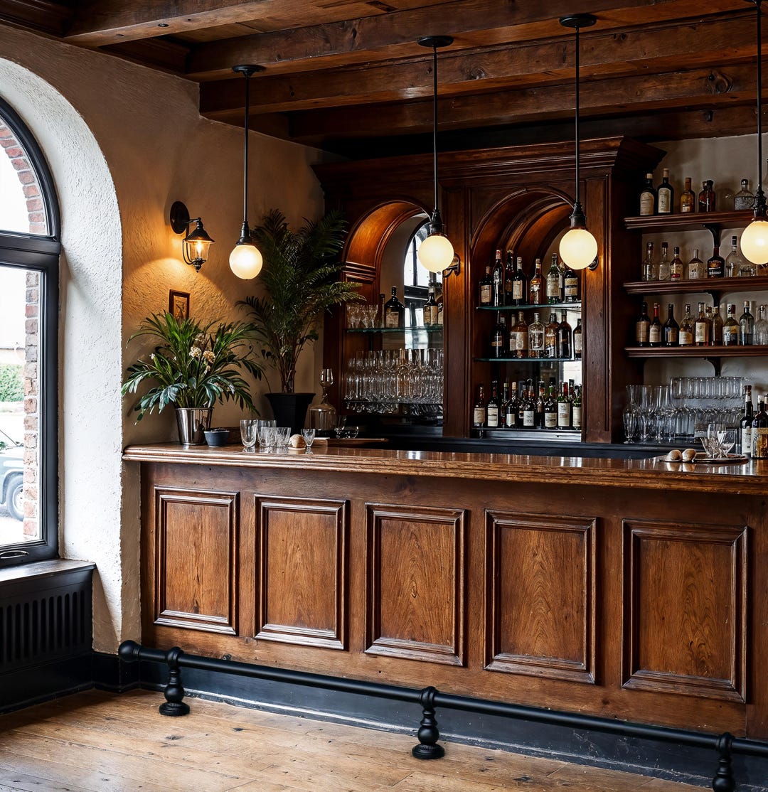 Industrial Style Bar Foot Rail Black Home Bar Foot Rail Kitchen Island ...