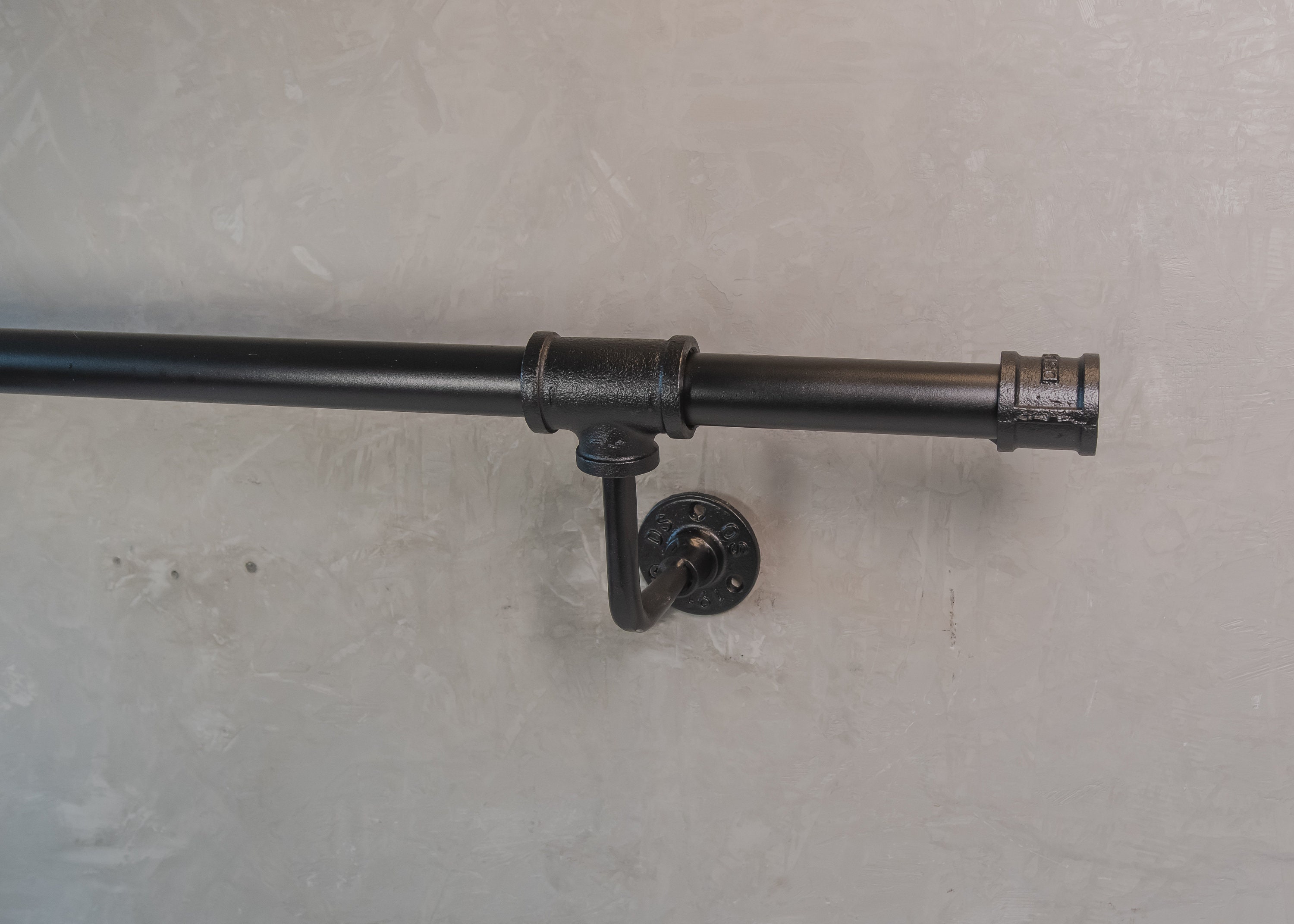 Black Metal Handrail Stair Handrails Wrought Iron Staircase - Etsy UK