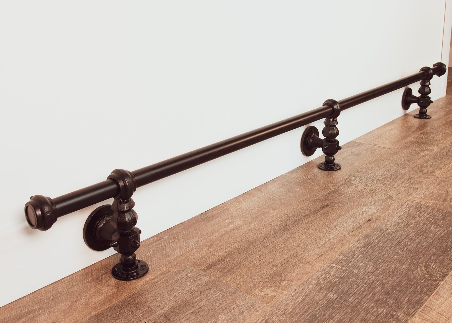 Industrial Foot Rail Black Home Bar Foot Rail Kitchen Island Foot Rest ...