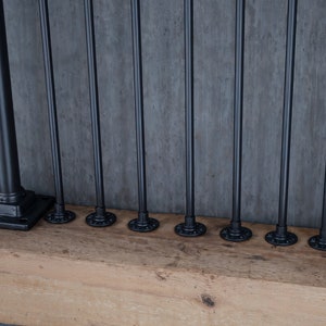 Black Wrought Iron Vintage Balustrades Handrail Horizontal Balusters ...