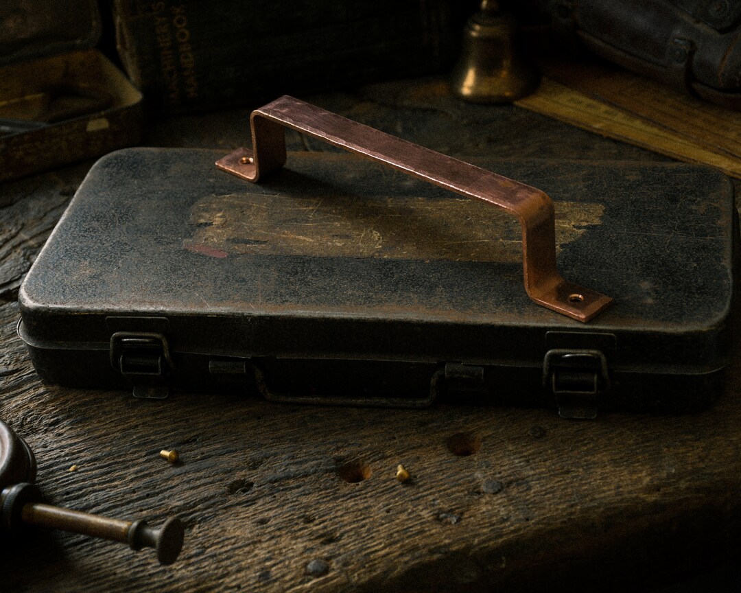 Copper Door Handle Drawer Pulls Cabinet Handles Barn Hardware ...