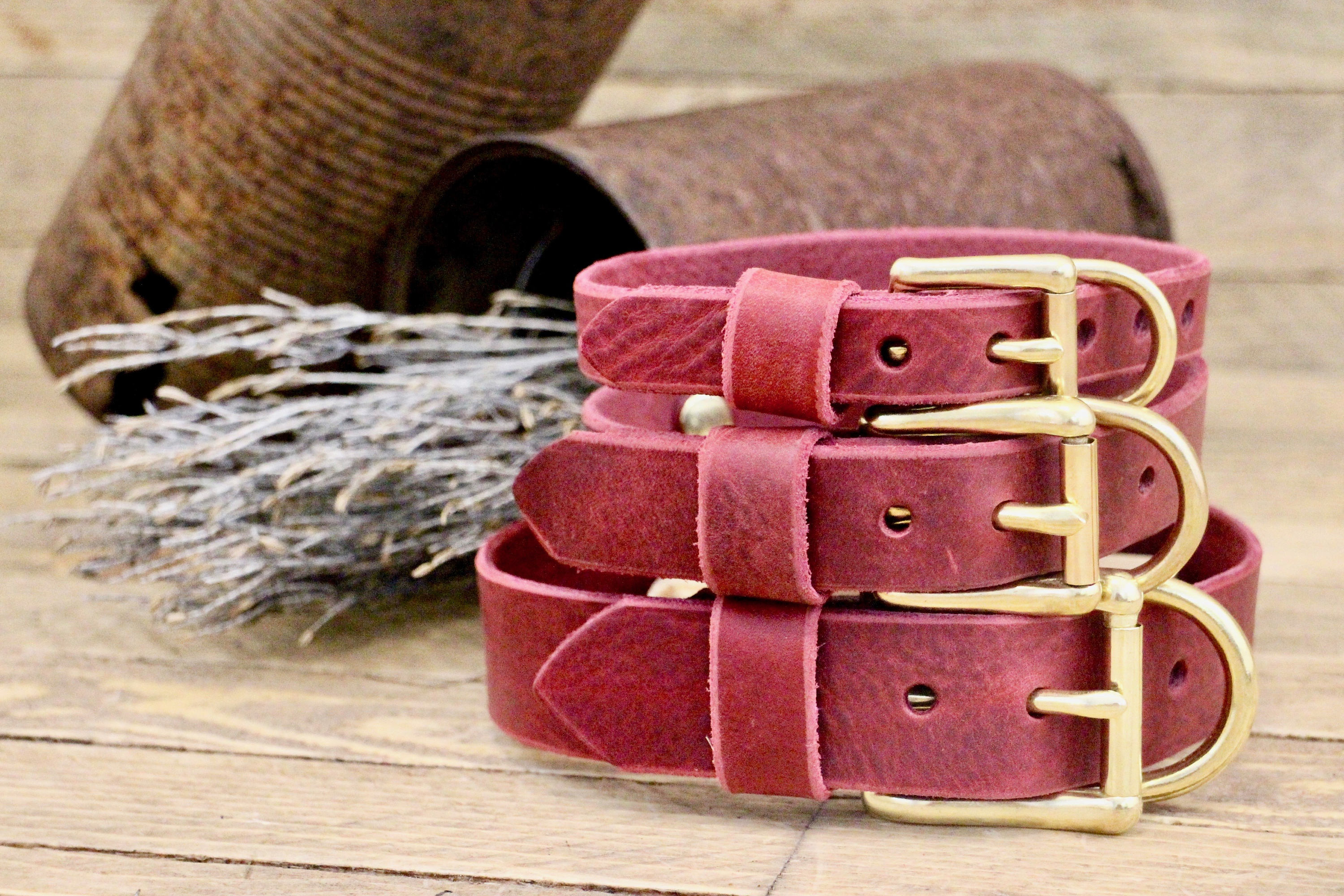 Leather Dog Collars FREE ID TAG Collar Burgundy Collar Etsy leather-dog-collars-free-id-tag-collar-burgundy-collar-etsy