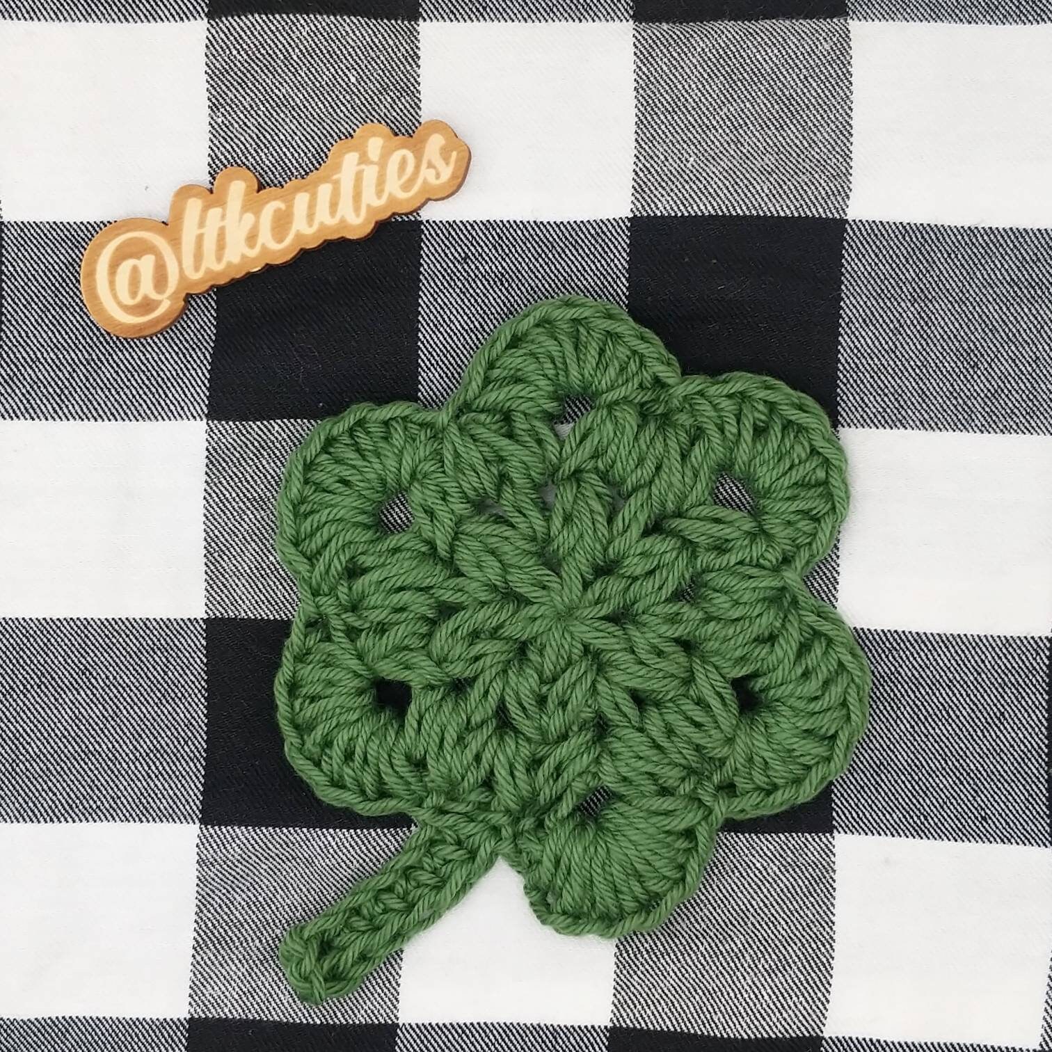 Crochet Pattern Crochet Meadow Clover Coaster Crochet St | Etsy