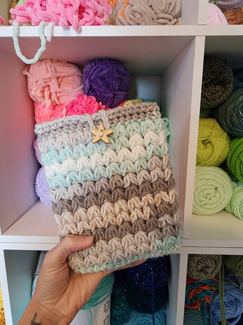 Crochet Pattern Crochet Book Sleeve Crochet Meadow - Etsy