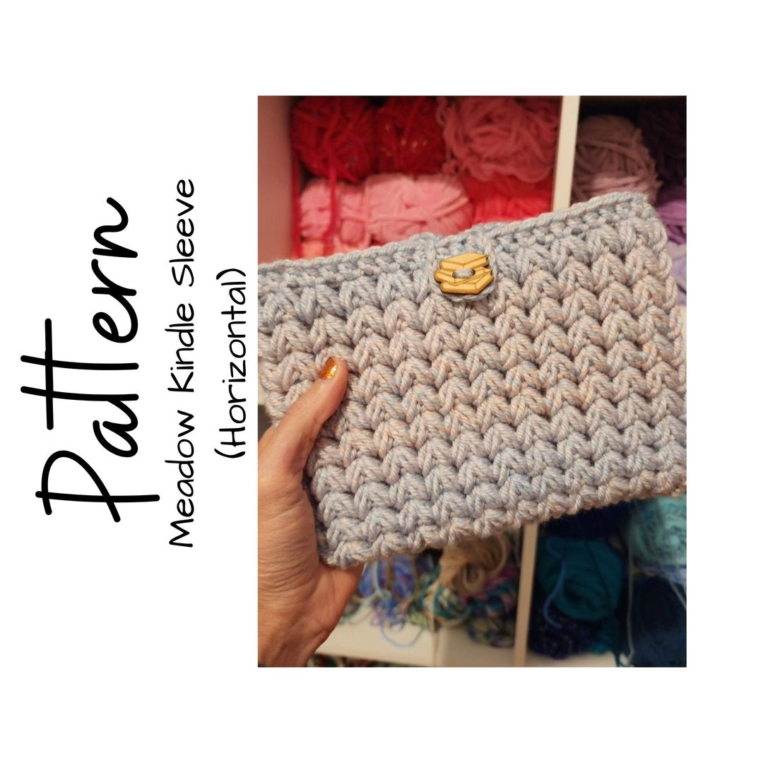 Crochet Pattern, Crochet Kindle Sleeve, Crochet Kindle Cover, Ltkcuties ...