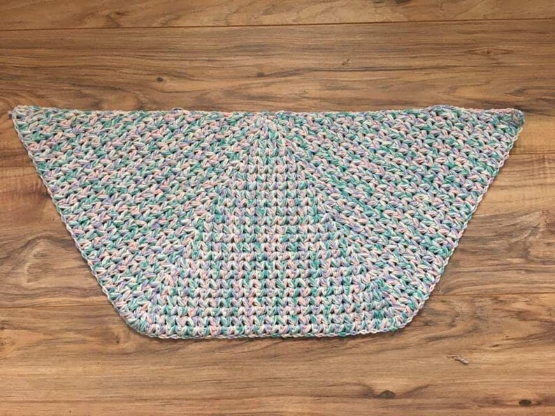 Crochet Pattern Crochet Meadow Half Moon Rug Crochet Rug | Etsy
