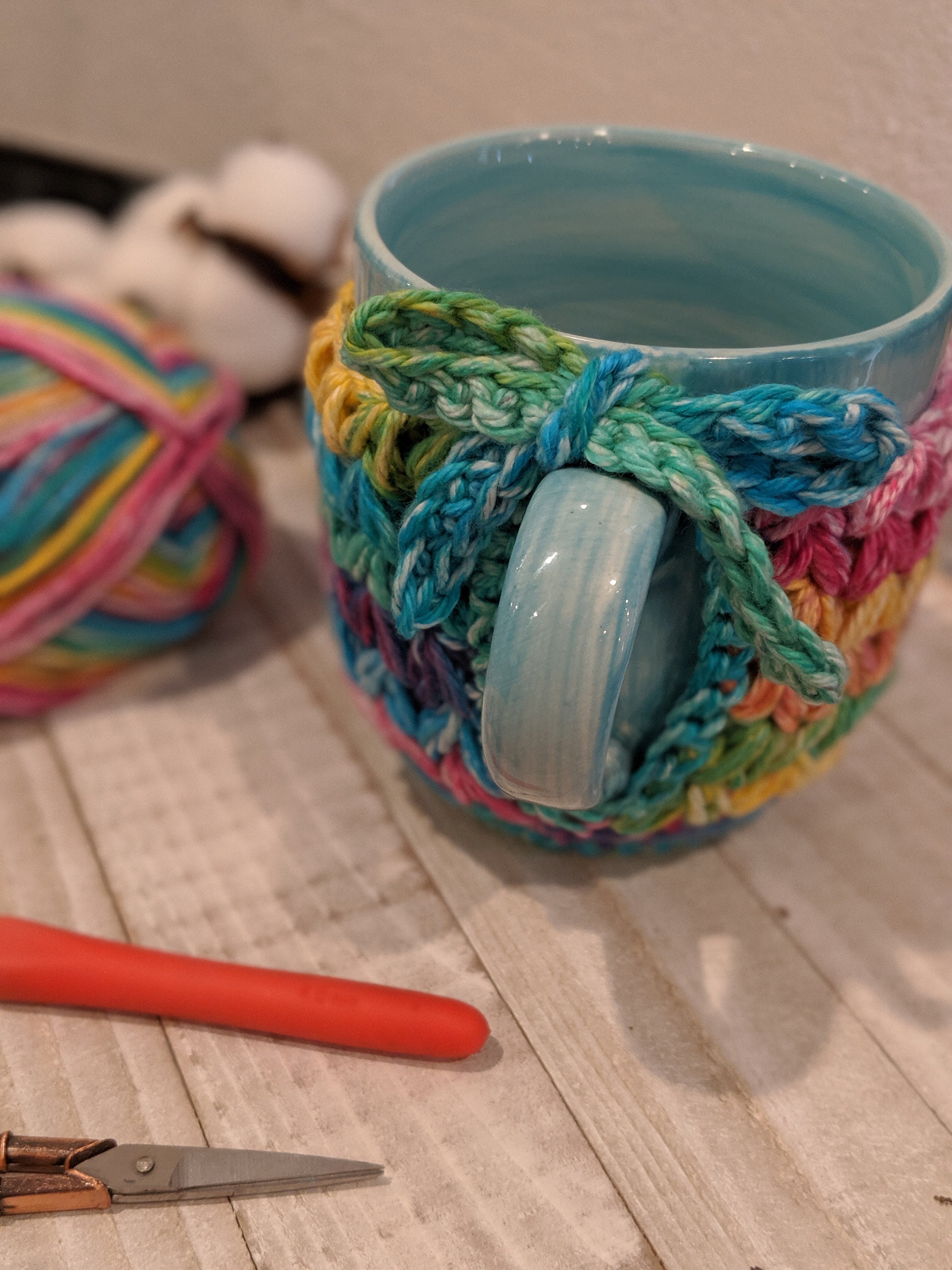 Crochet Pattern, Crochet Meadow Mug Hug Cozy PATTERN Only, Crochet Mug ...