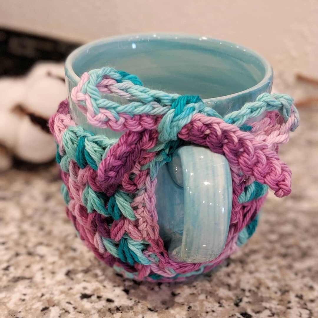 Crochet Pattern, Crochet Meadow Mug Hug Cozy PATTERN Only, Crochet Mug ...
