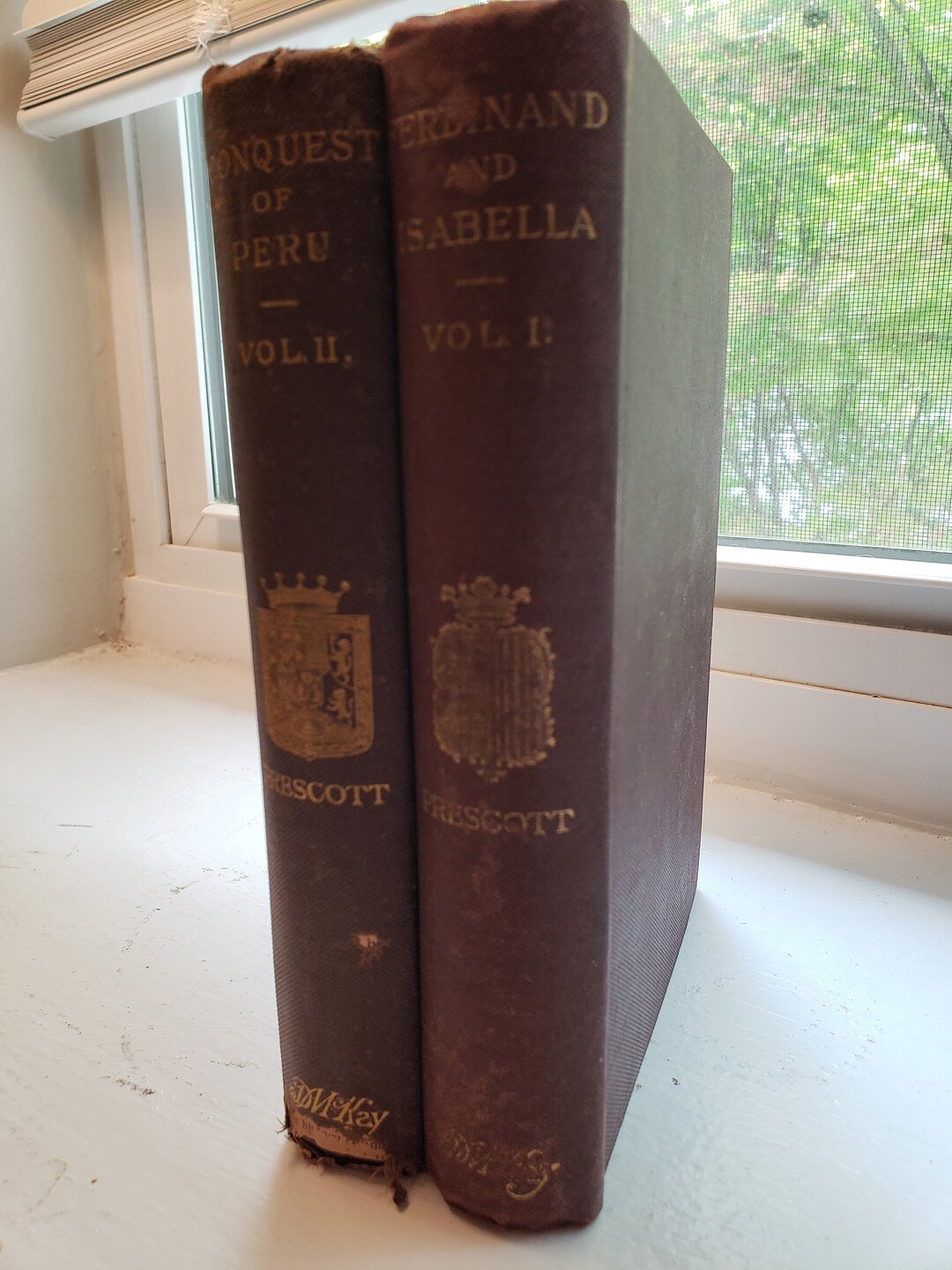 Ferdinand and Isabella Vol 1 and Conquest of Peru Vol 2 by William ...