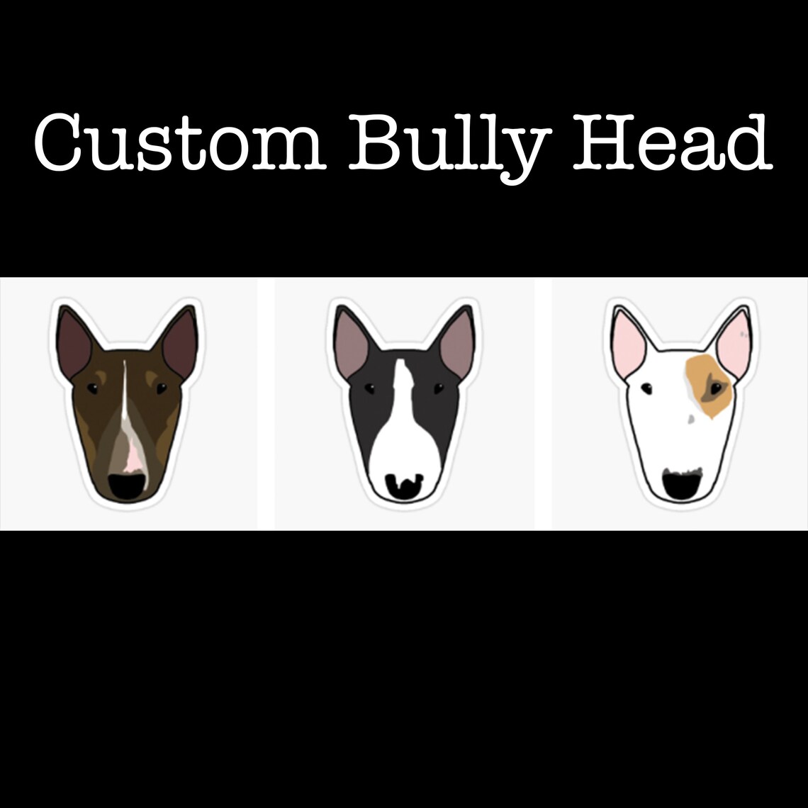 10 Custom Bully Stickers Featuring YOUR Dog - Etsy
