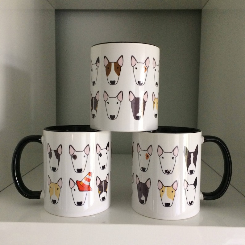 Multi Bull Full Wrap Design Mug - Etsy