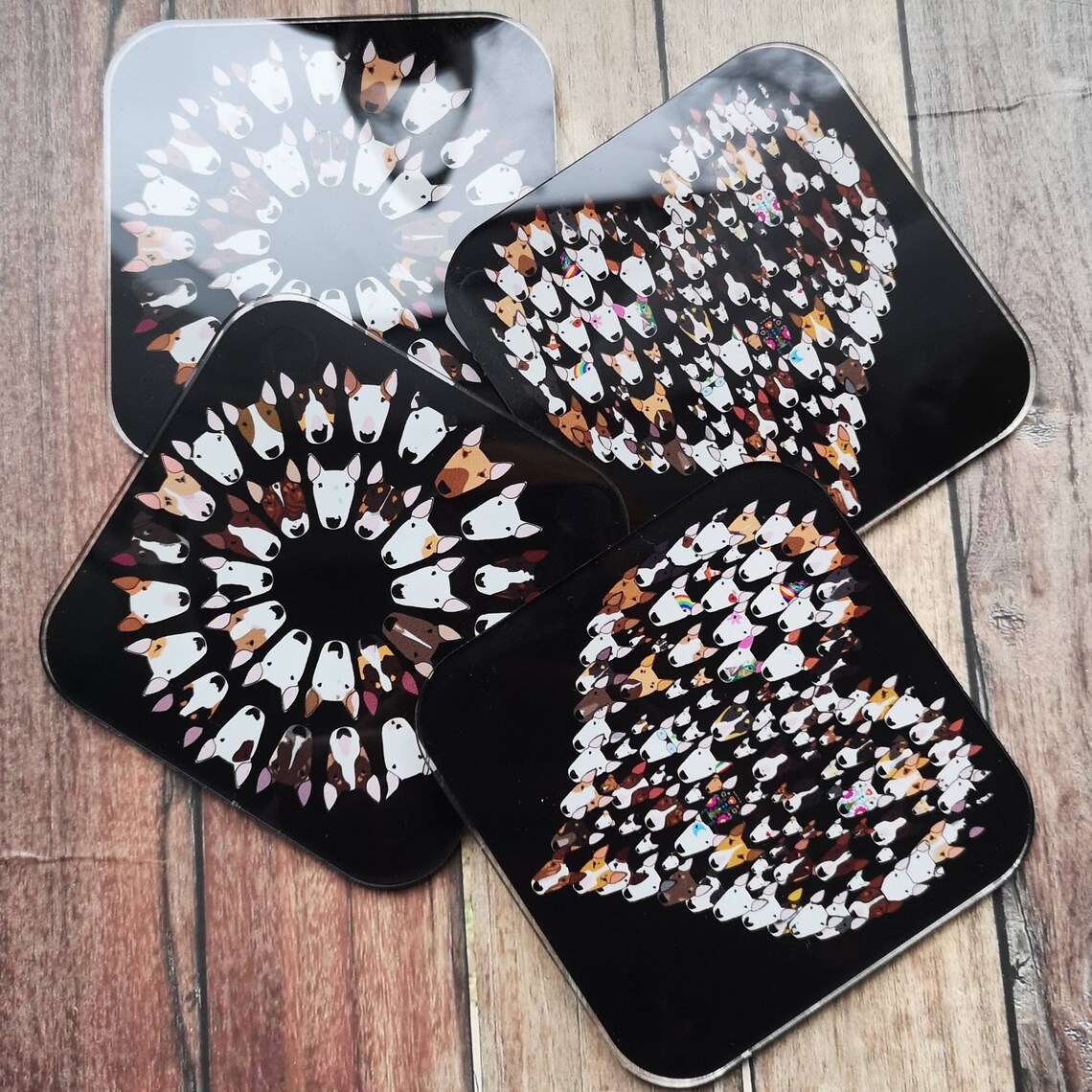 Set of Four Drinks Coasters With Custom Option - Etsy UK