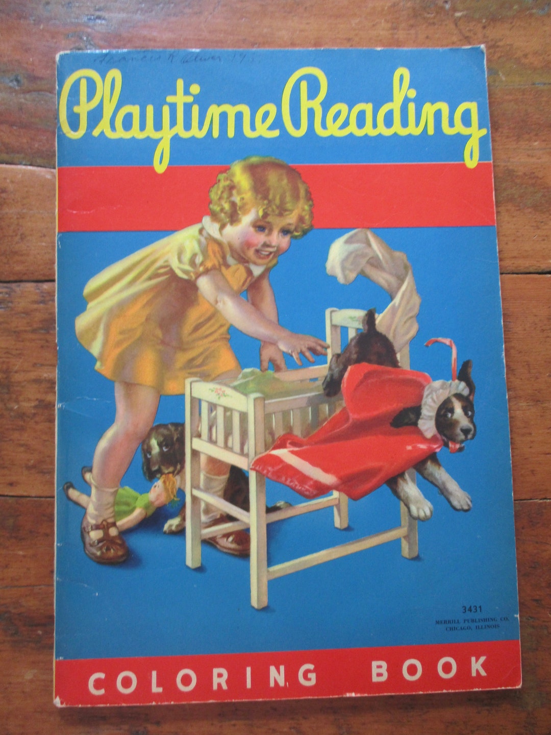 1937 Unused Coloring Book PLAYTIME READING Halloween - Etsy