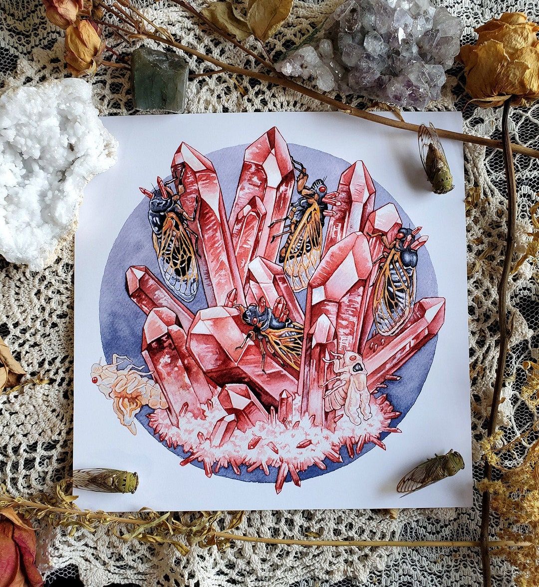 The Crimson Enigma- Print - Etsy