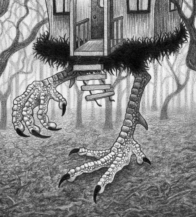 Baba Yaga's House Print | Etsy