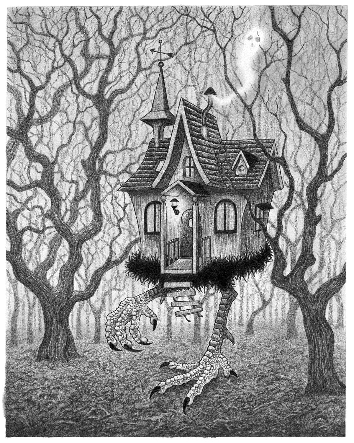 Baba Yaga's House - Print - Etsy