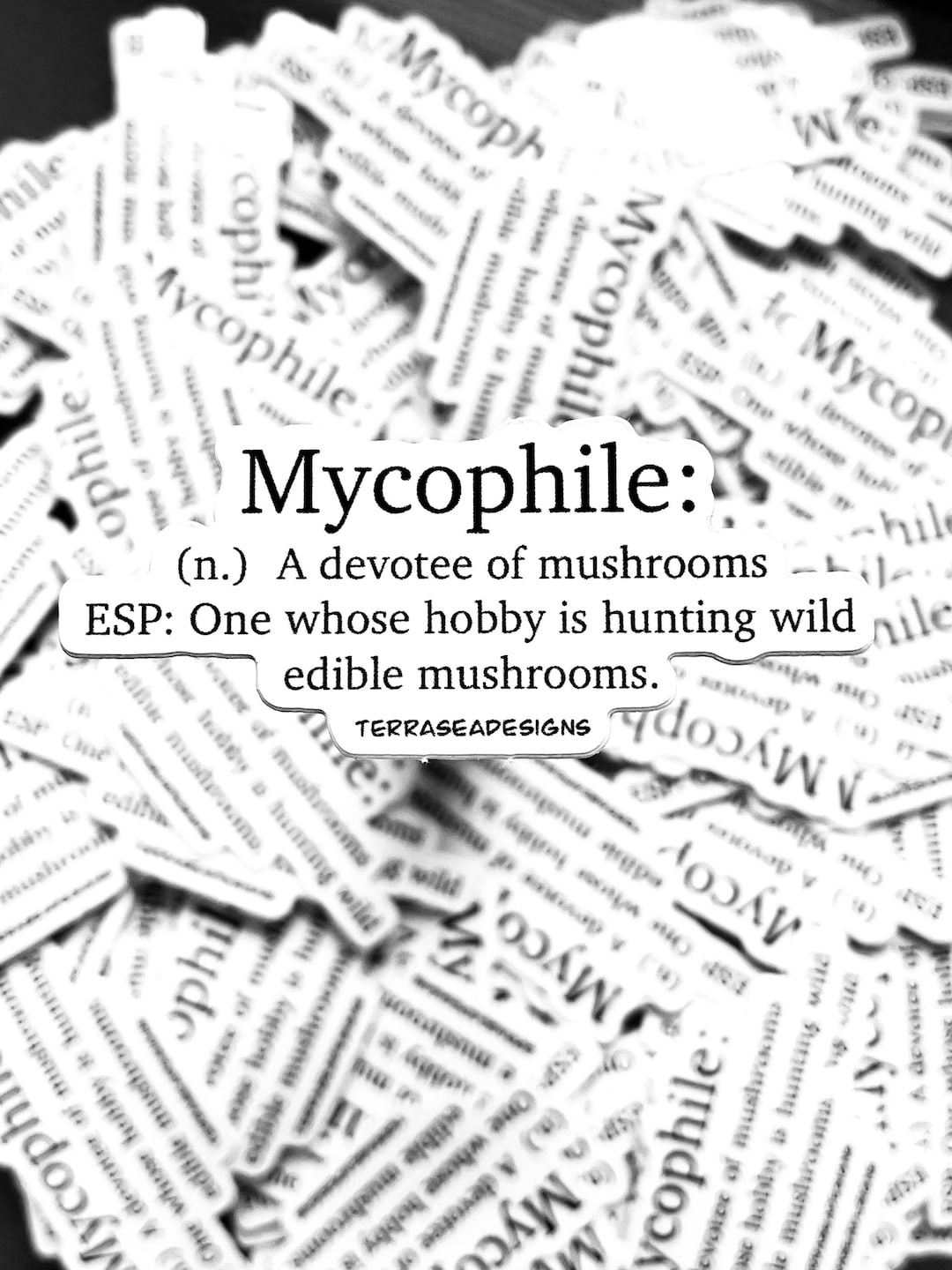 Mycophile Sticker, Computer Laptop Sticker, Mushroom Sticker, Vinyl ...