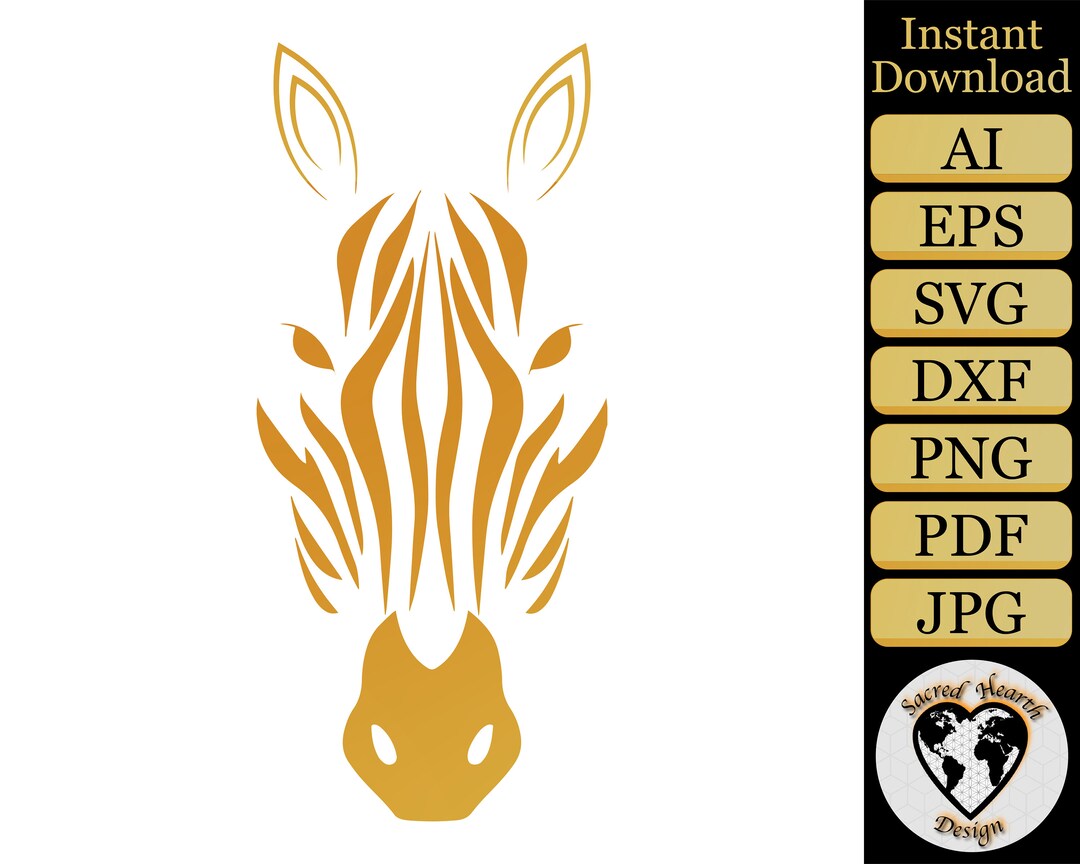 Zebra Face SVG / Zebra SVG / Zebra Clipart / Animal SVG / Zebra Png ...