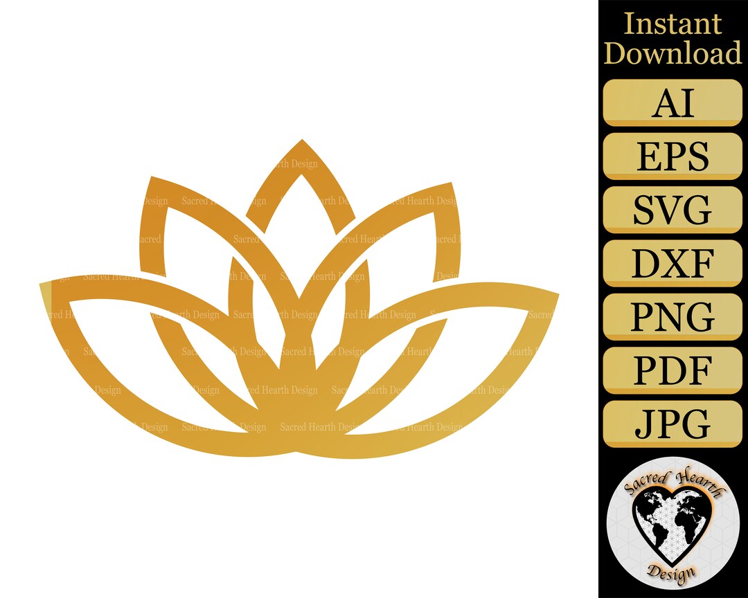Lotus Flower SVG / Lotus Vector / Lotus Clipart / Lotus Png /meditation ...