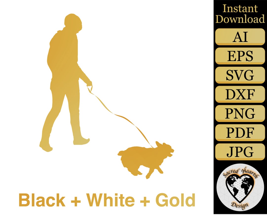 Walking Corgi SVG Walking Corgi PNG Corgi Dog Clipart Dog Walking Svg ...