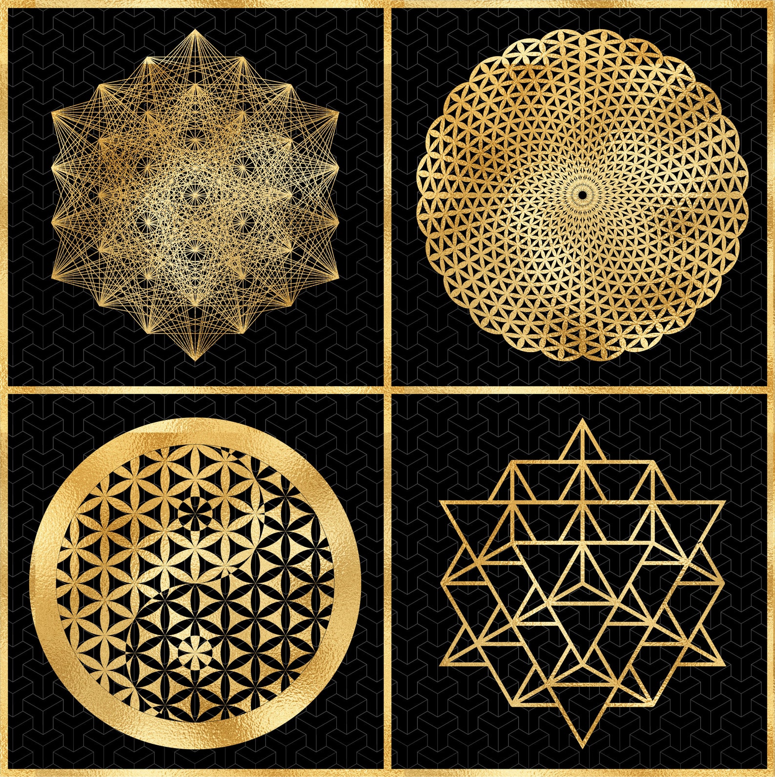 16 Sacred Geometry SVG pack / Geometric Linework vector pack / | Etsy