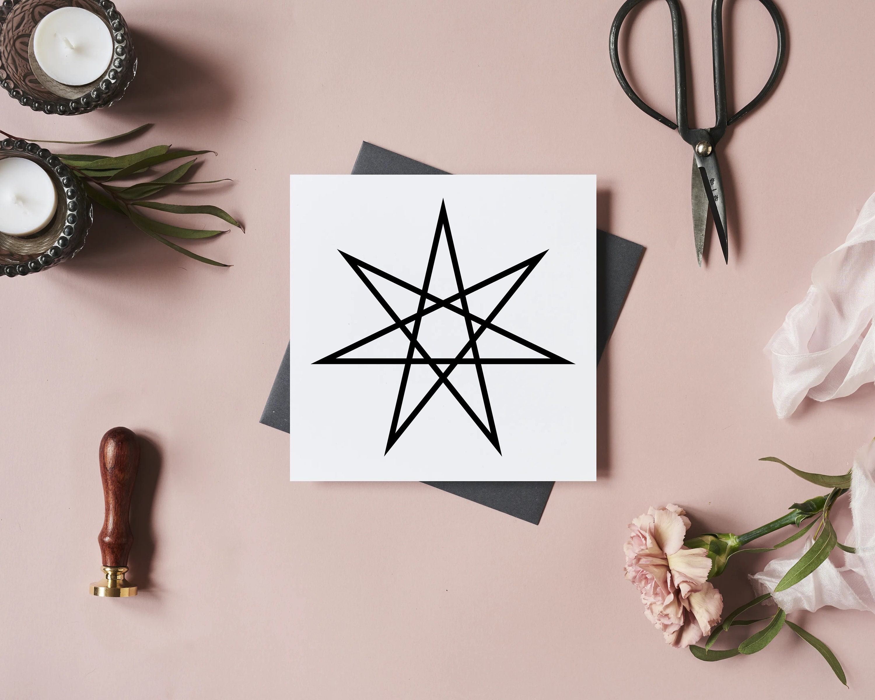 Elven Star SVG Cut File / Heptagram Svg / Sacred Geometry Svg - Etsy ...