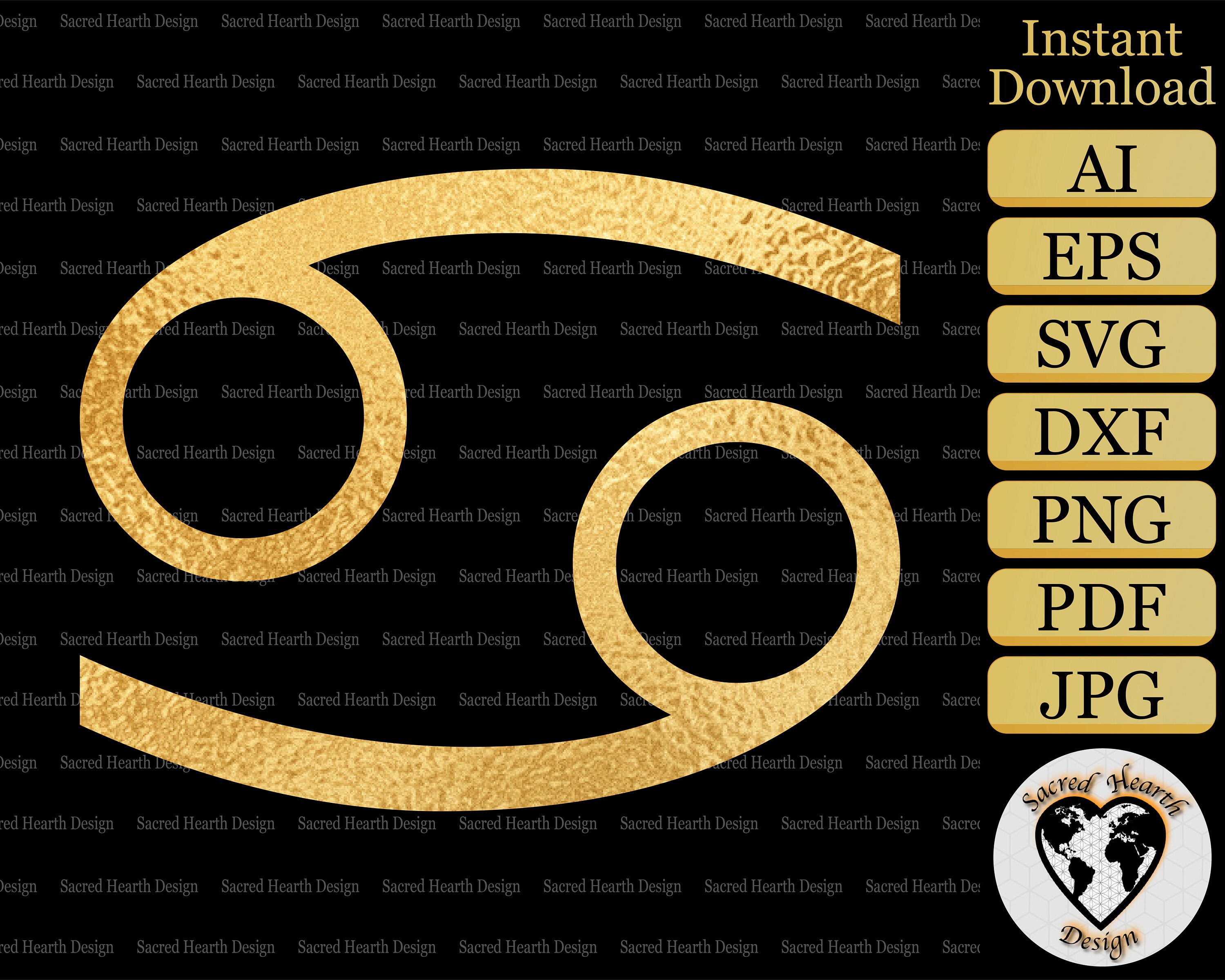 Cancer Svg Zodiac Svg Birthday Svg Cancer Clipart Etsy